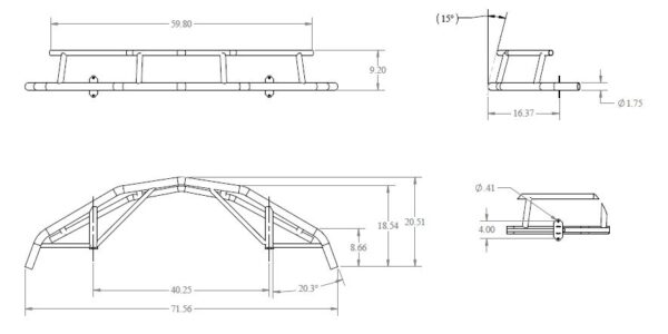 Bumper, Front – (Camaro – Dominator) – Medieval Chassis